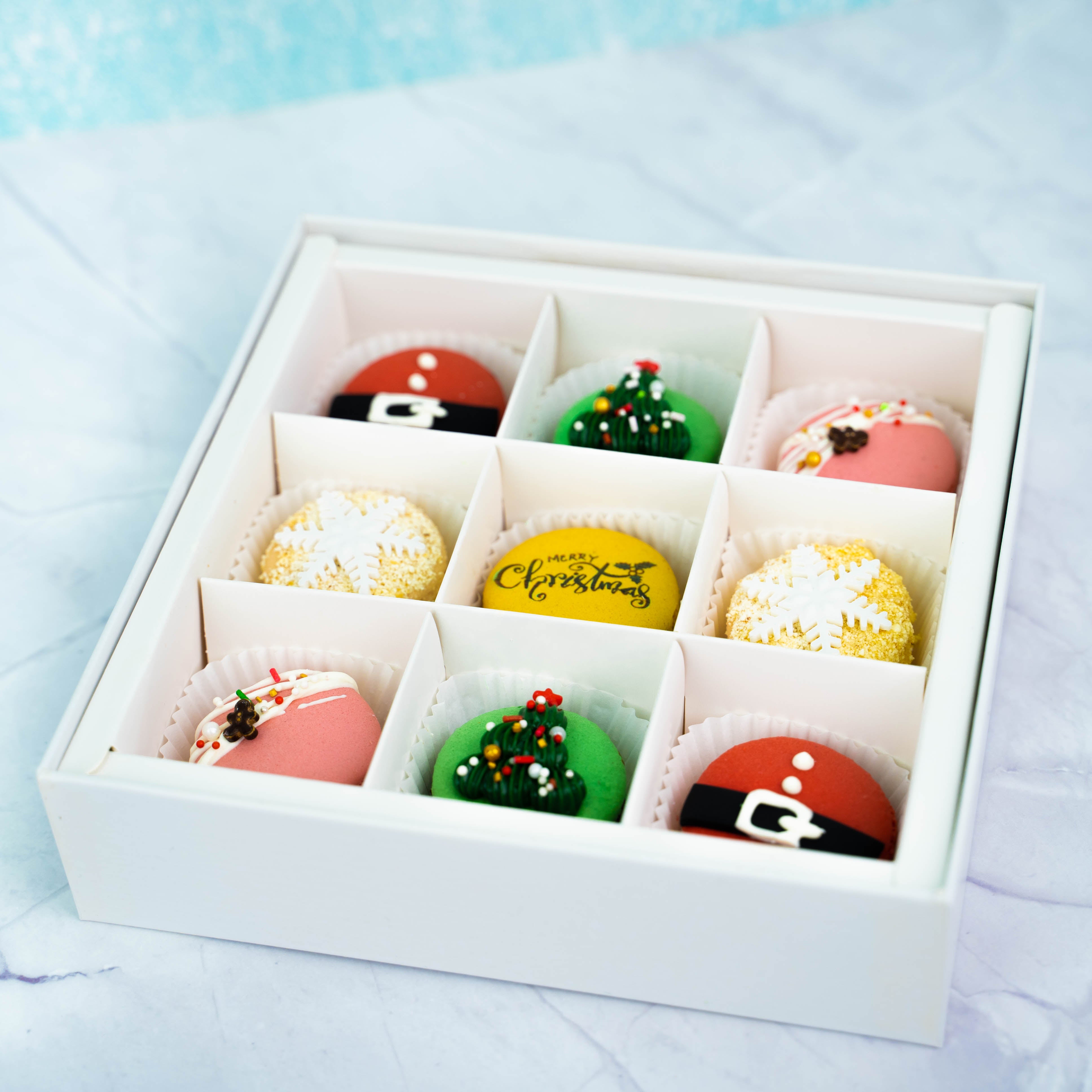 Santa's Little Macs (Assorted Macarons) – Elevete Patisserie