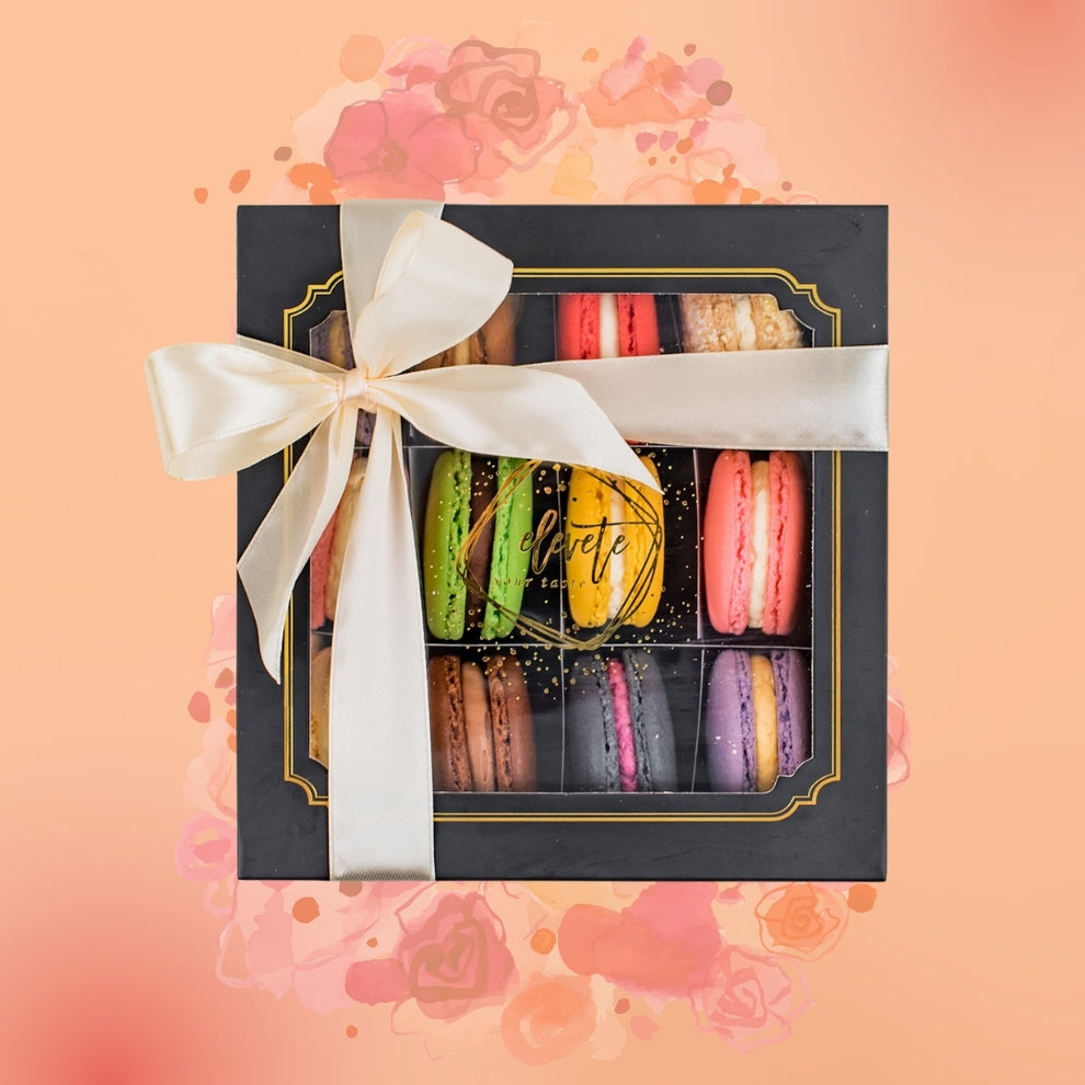 IWD Elevete’s Signature Assorted Macarons (Box of 12) | Luxury Gift Box ...