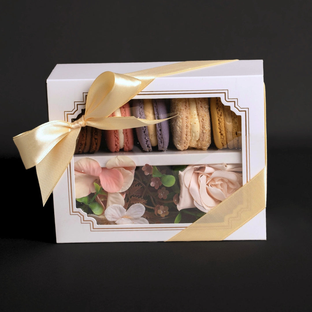 Assorted Macarons - Macaron Flower Gift Box (5 pieces) – Elevete Patisserie