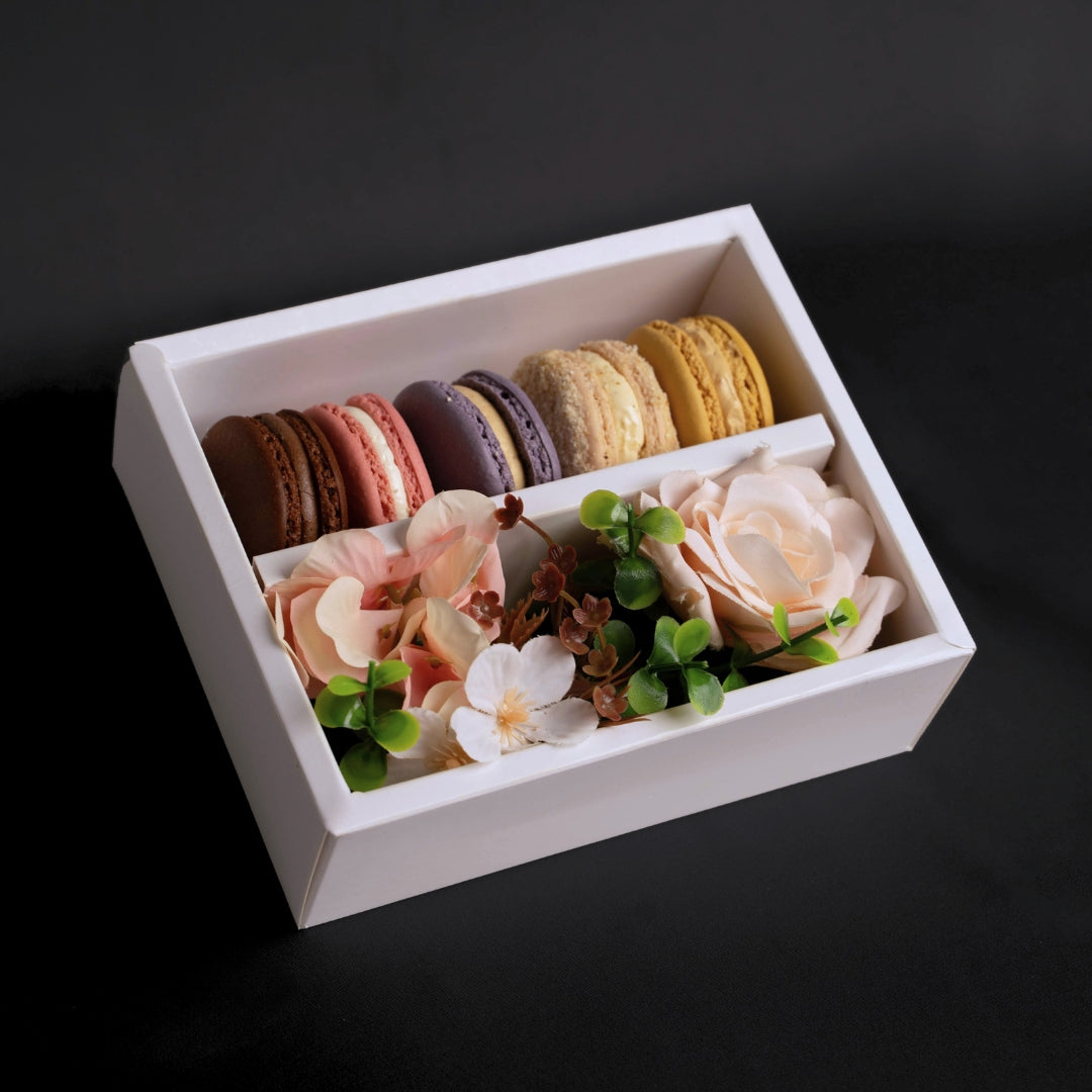 Assorted Macarons - Macaron Flower Gift Box (5 pieces) – Elevete Patisserie