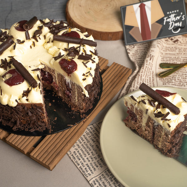 Black Forest Roulade Entremet Father's Day 2024 – Elevete Patisserie