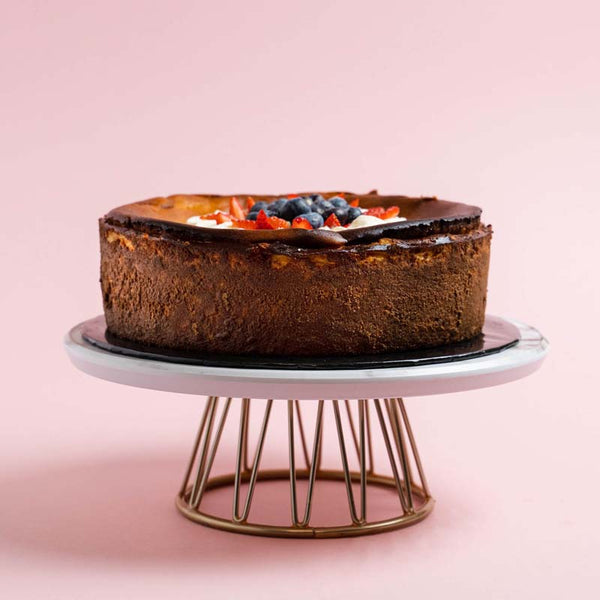 Burnt Cheesecake with Berries – Elevete Patisserie