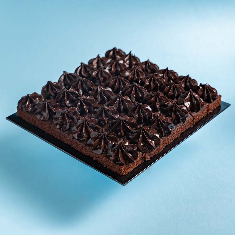 Square Ultimate Chocolate Cake Bites 9 Inch (1.2kg) – Elevete Patisserie